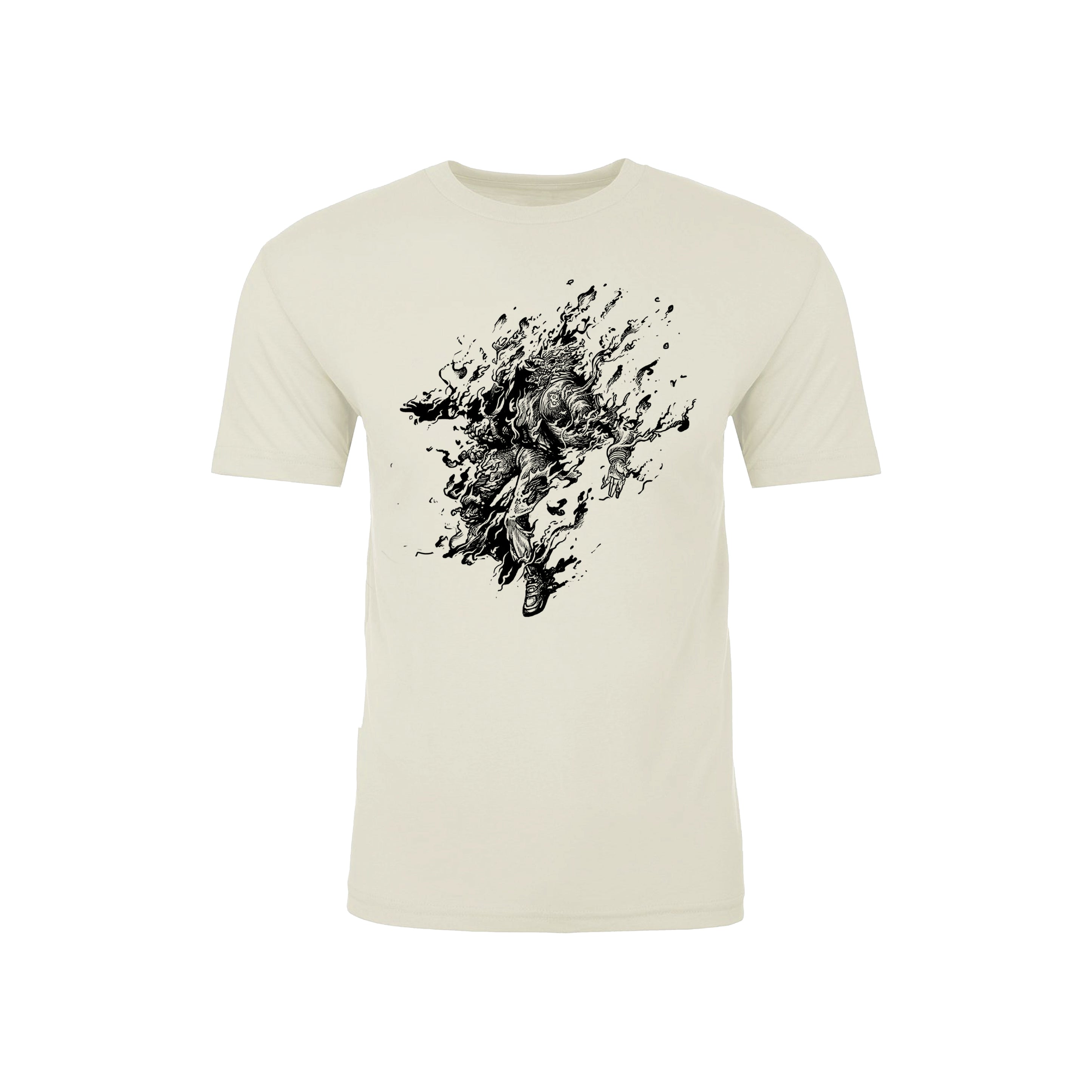 Hotline Miami - Exploding Jacket T-shirt (B&W) – Devolver Digital