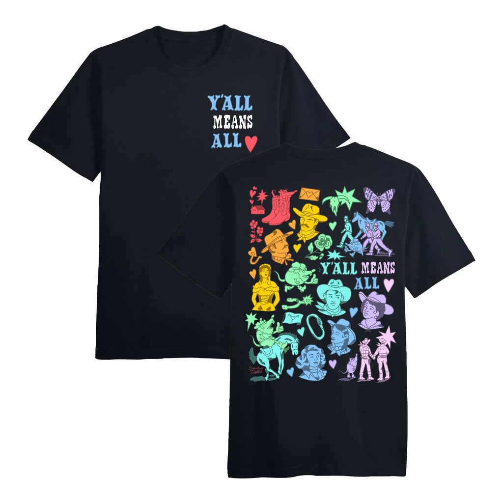 Devolver Y'all Means All T-shirt (Black) – Devolver Digital